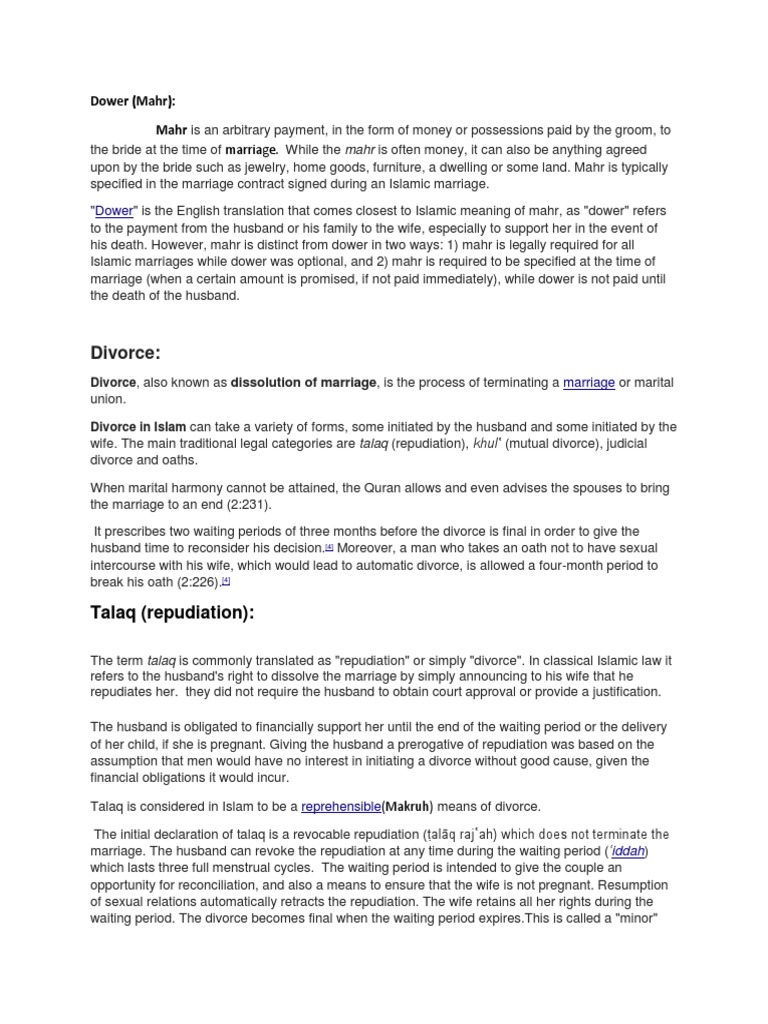 Muslim Law Notes | PDF | Islamic Ethics | Theocracy