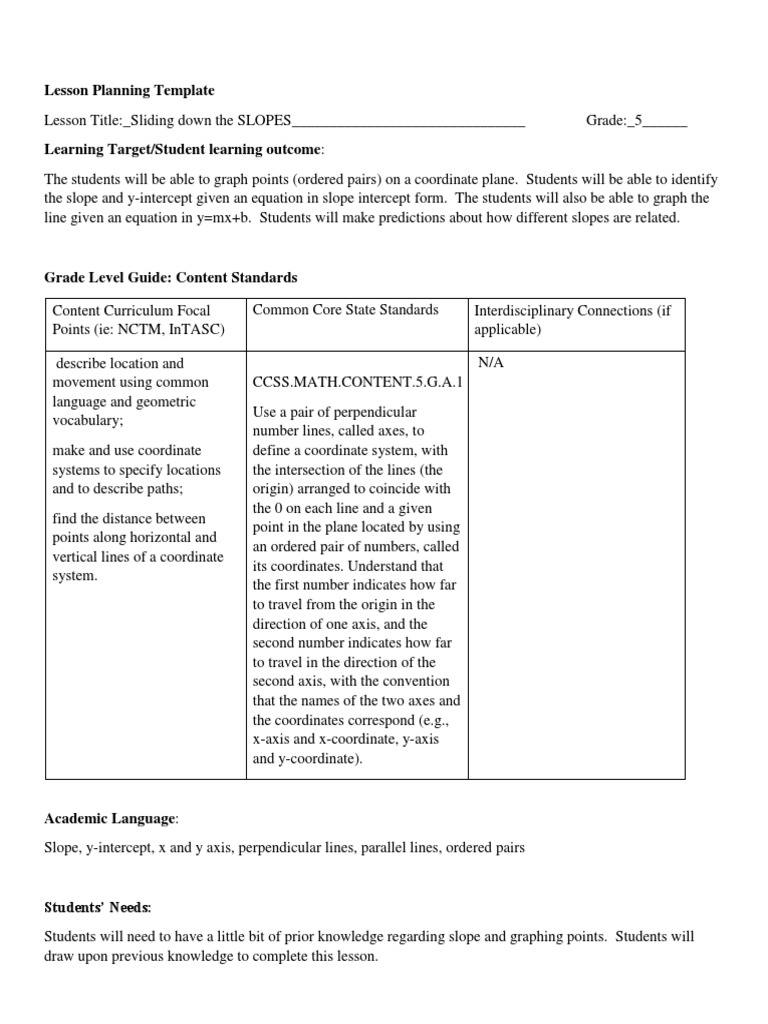 Graphing Slopes with Geometer's Sketchpad | PDF | Cartesian Coordinate ...