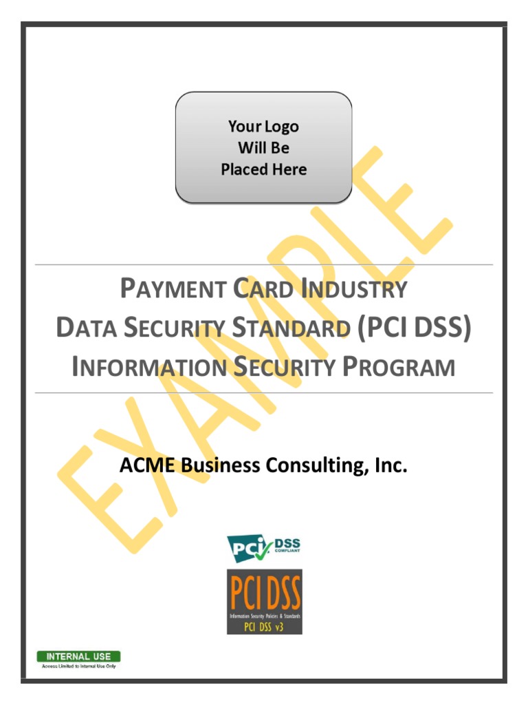 Example Pci Dss v3 It Security Policy Pcidss Compliance | PDF | Payment Card Industry Data ...