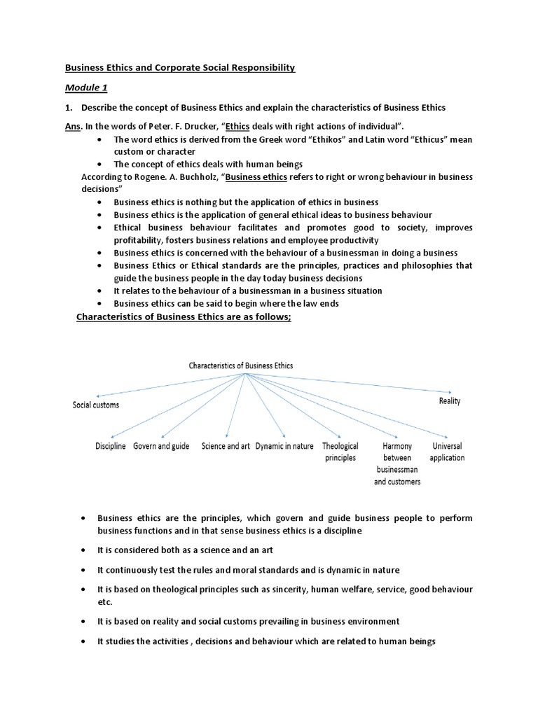 Business Ethics Notes | PDF | Corporate Social Responsibility | Ahimsa