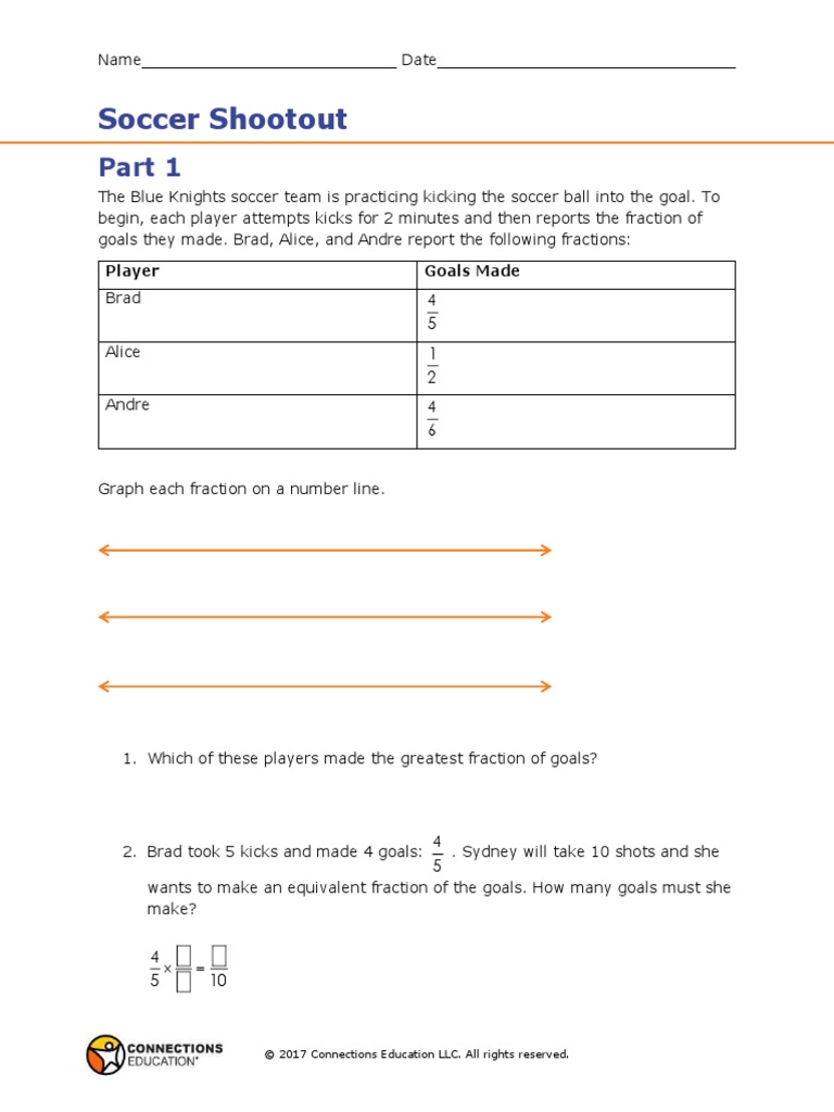 Soccer Shhotout Blank | PDF