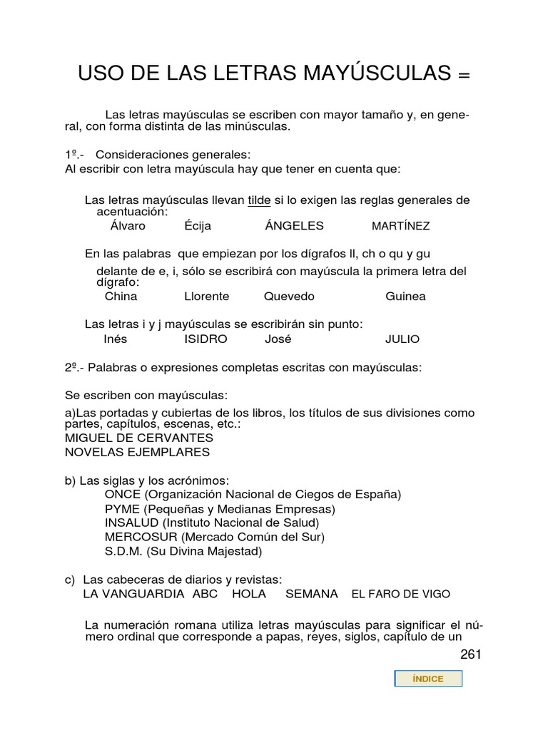 Uso de Las Letras Mayúsculas | PDF | España | María, madre de Jesús