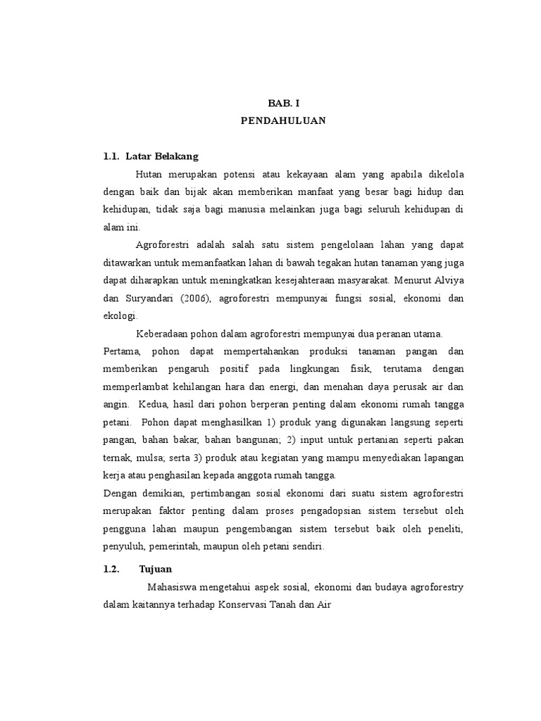 FETRA (AGROFORESTRY Atau WANATANI) | PDF