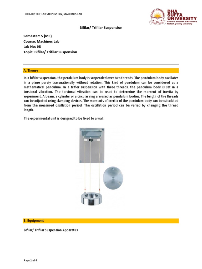 Bifilar-Trifilar | PDF | Pendulum | Time