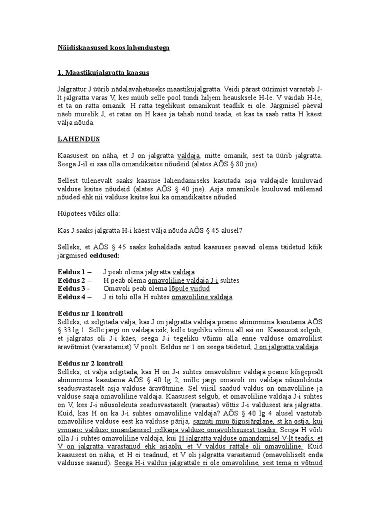 Asjaoiguse Naidikaasus (AnnaAbi) | PDF