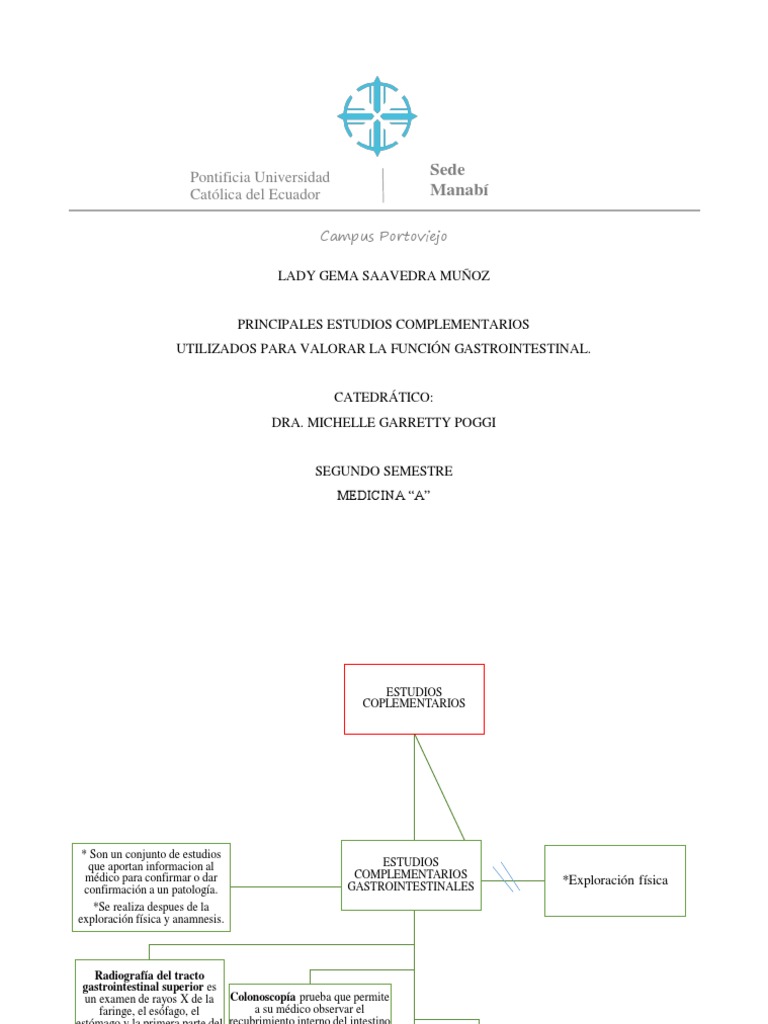 Estudios Complementarios Gastro PDF | PDF