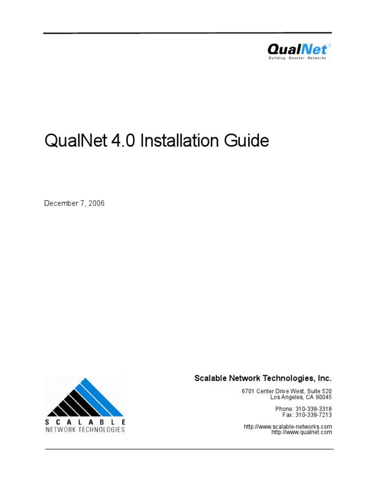 QualNet 4.0 InstallationGuide | PDF | Microsoft Windows | Operating System