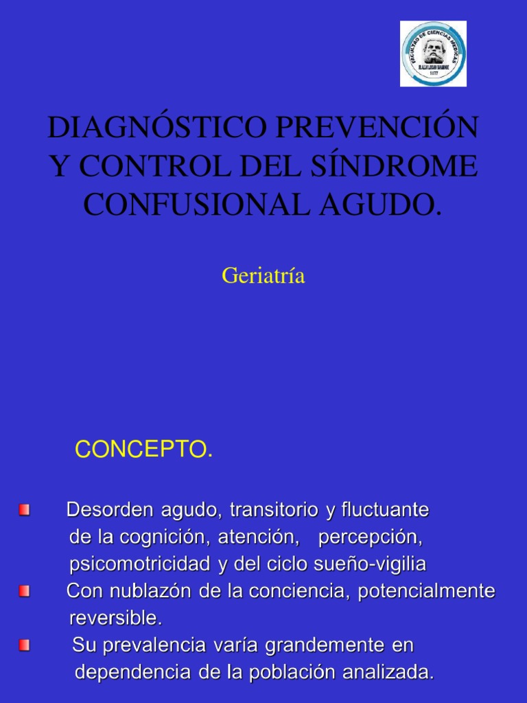 Sindrome Confusional | PDF | Manual Diagnóstico y Estadístico de los ...