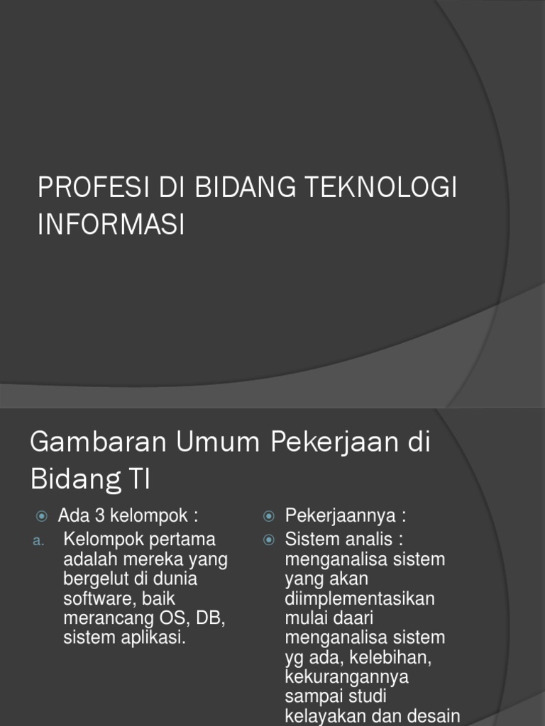 Modul Profesi Bidang It | PDF