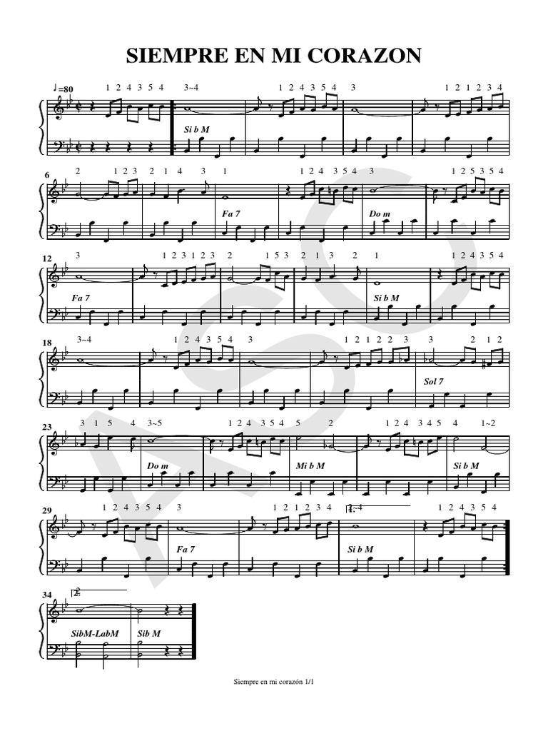 Siempre en Mi Corazon | PDF