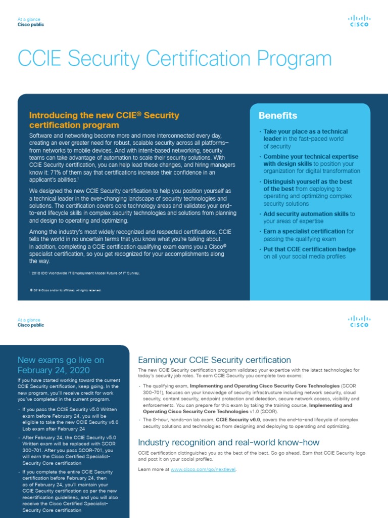 Ccie Security at A Glance PDF | PDF | Computer Networking | Information ...