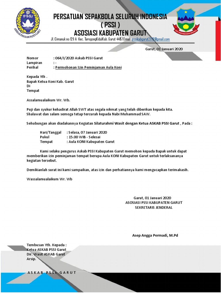 Surat Permohonan Koni | PDF