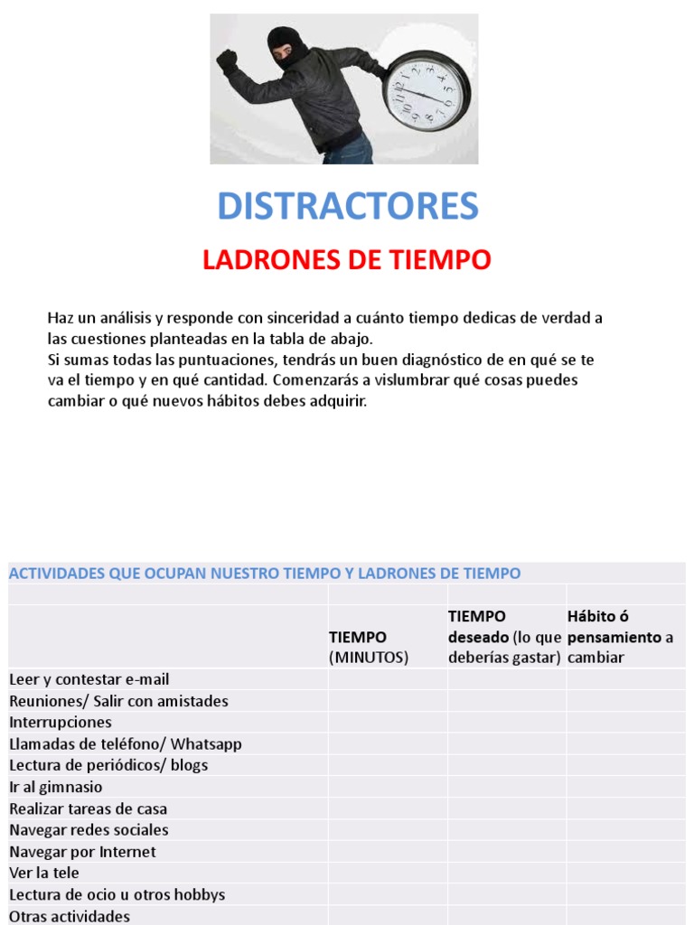 Test de DISTRACTORES | PDF