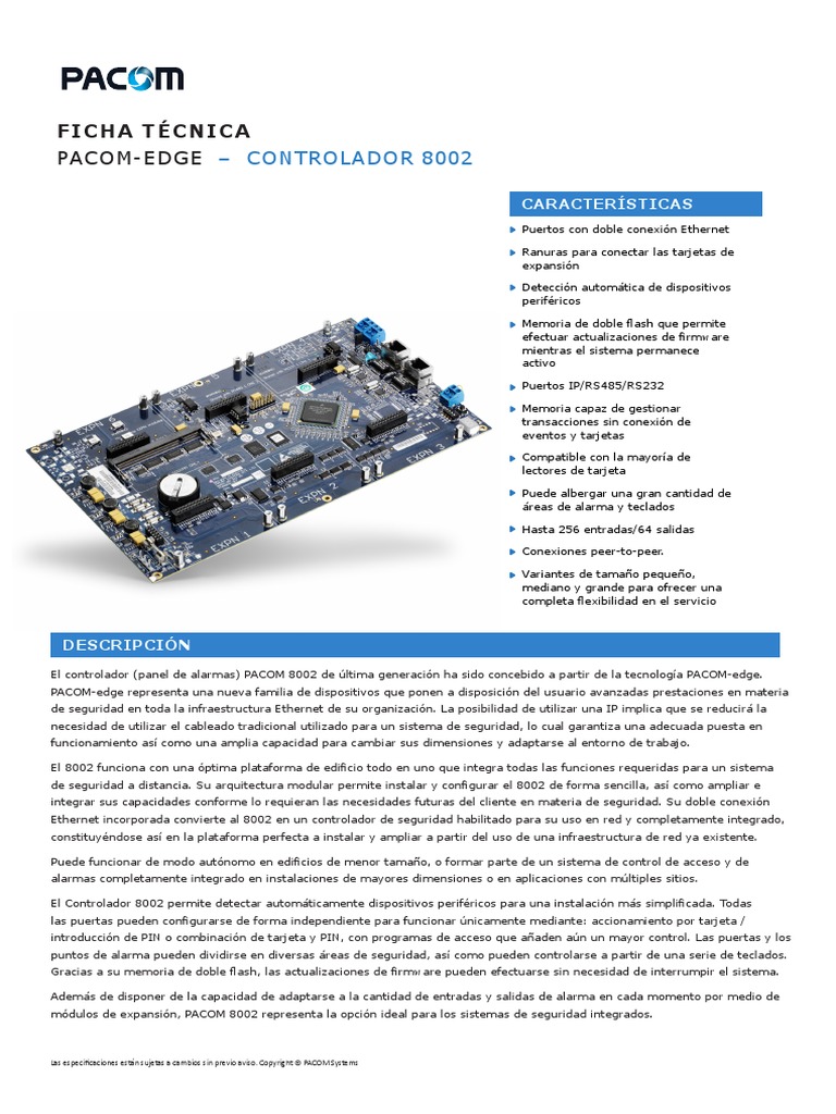 Pacom DS HW 8002 Es 20160215 1 | PDF | Hardware de la computadora | Red ...