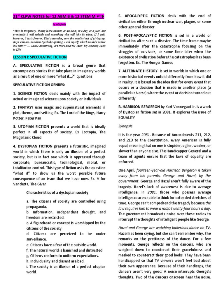 21st CLPW NOTES | PDF | Poetry | Books