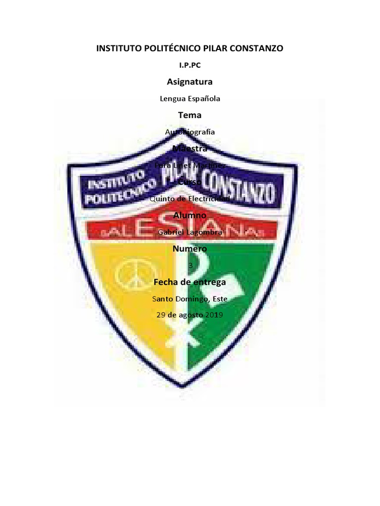 Instituto Politécnico Pilar Constanzo | PDF