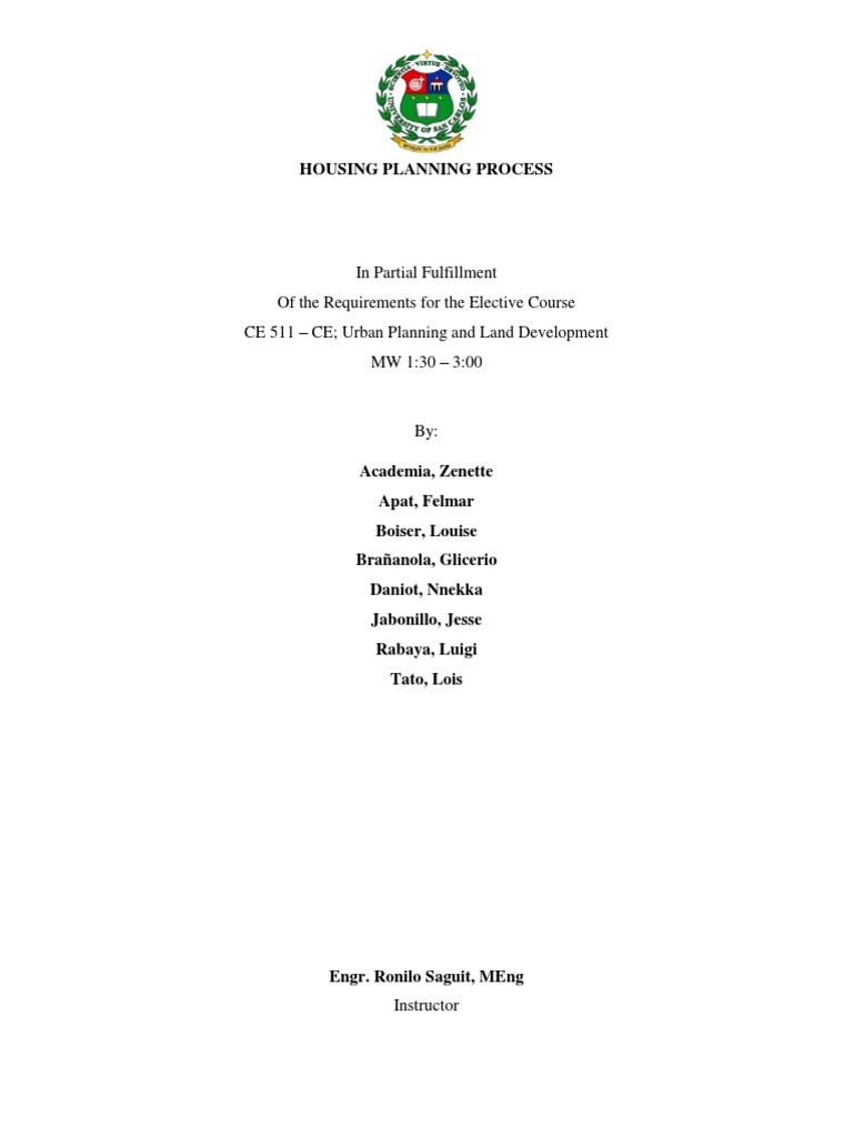 Cebu City Housing Planning Process | PDF | Affordable Housing ...