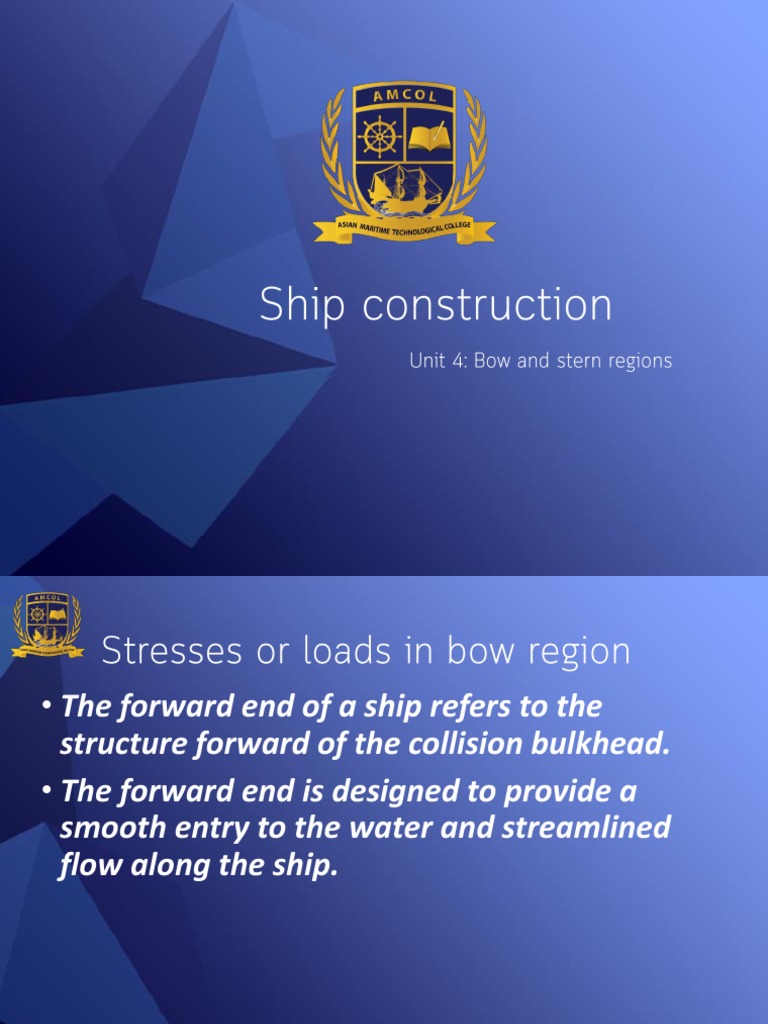 Ship Construction Bow and Stern Region | PDF