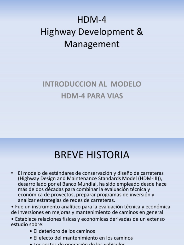 1 HDM-4 Herramienta Exe | PDF | La carretera | Software