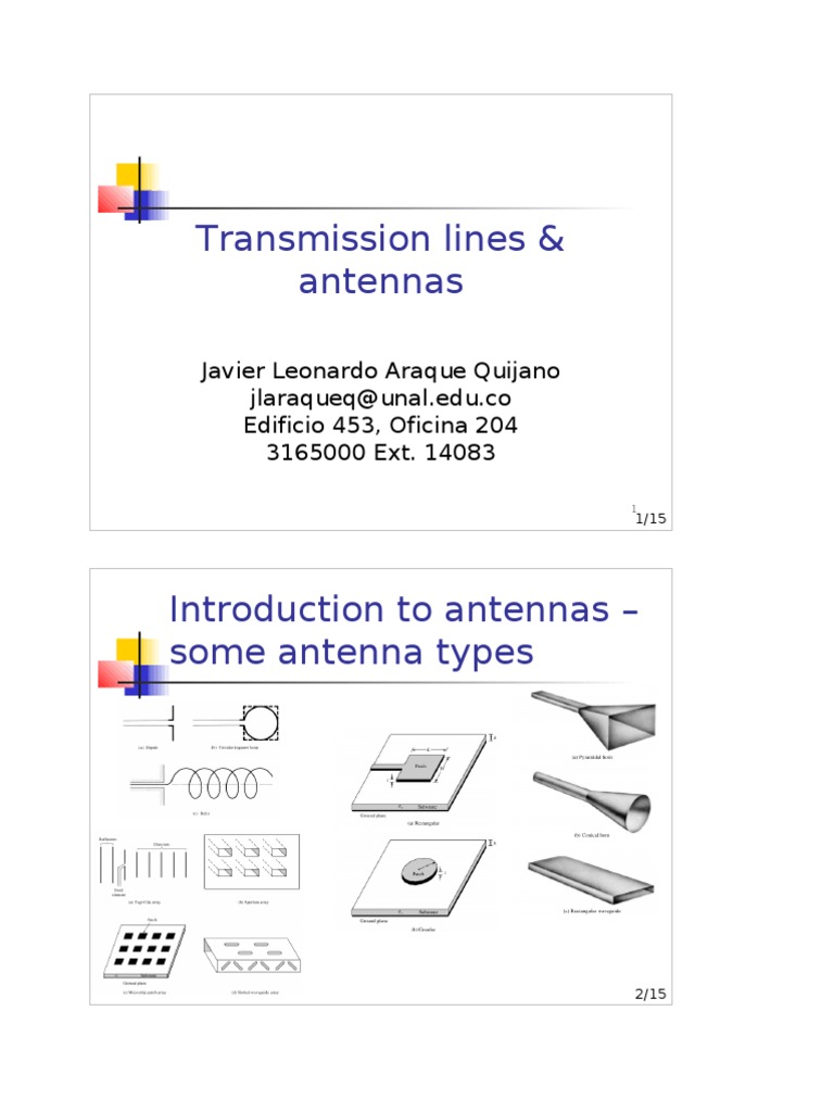 Transmission Lines & Antennas | PDF | Antenna (Radio ...