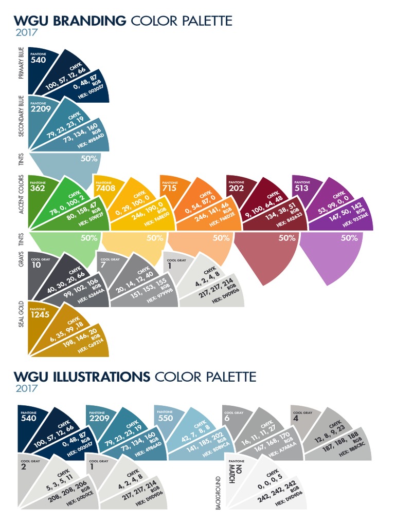 WGU Color Chart 20170119 | PDF | Light | Publishing