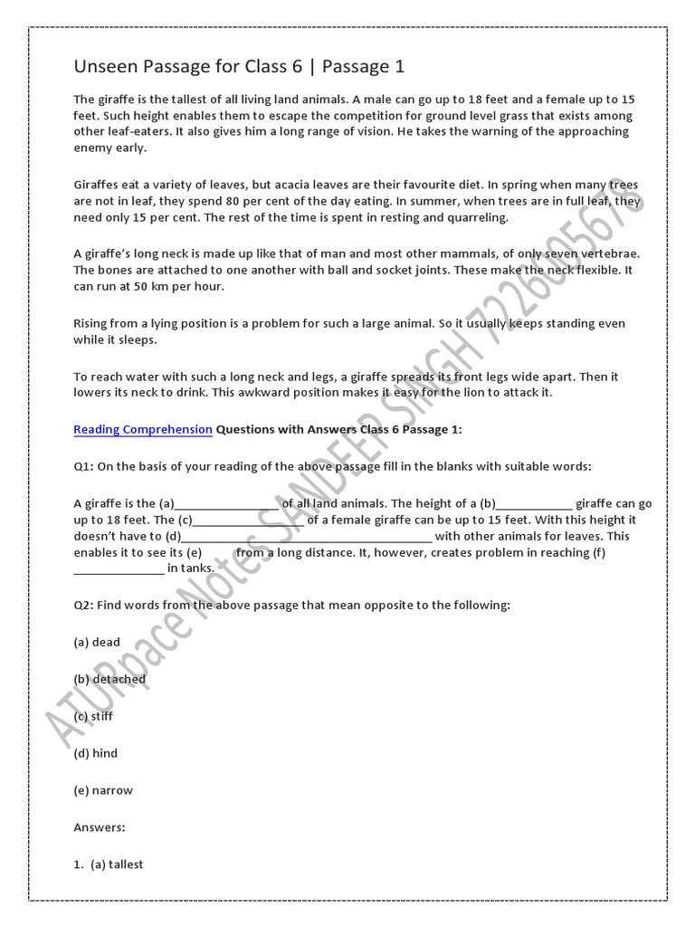 Comprehension Class 567 | PDF | Monsoon | Volcano