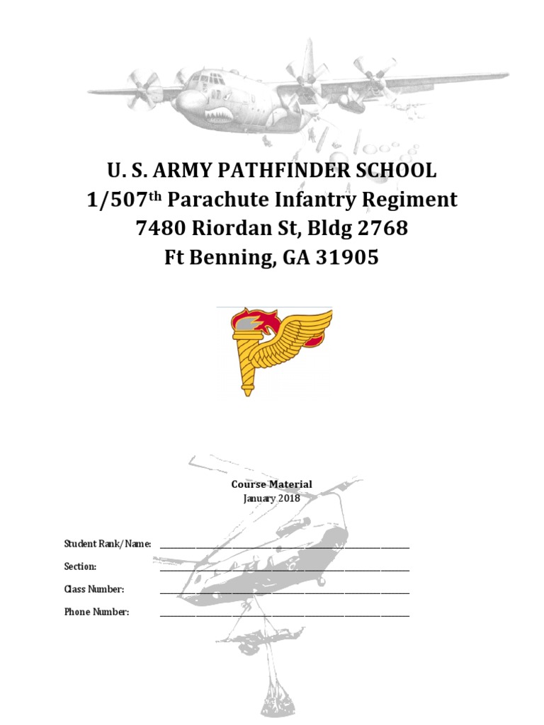 U.S. Army Pathfinder School Student Handout PDF | PDF | Aircraft | Air ...