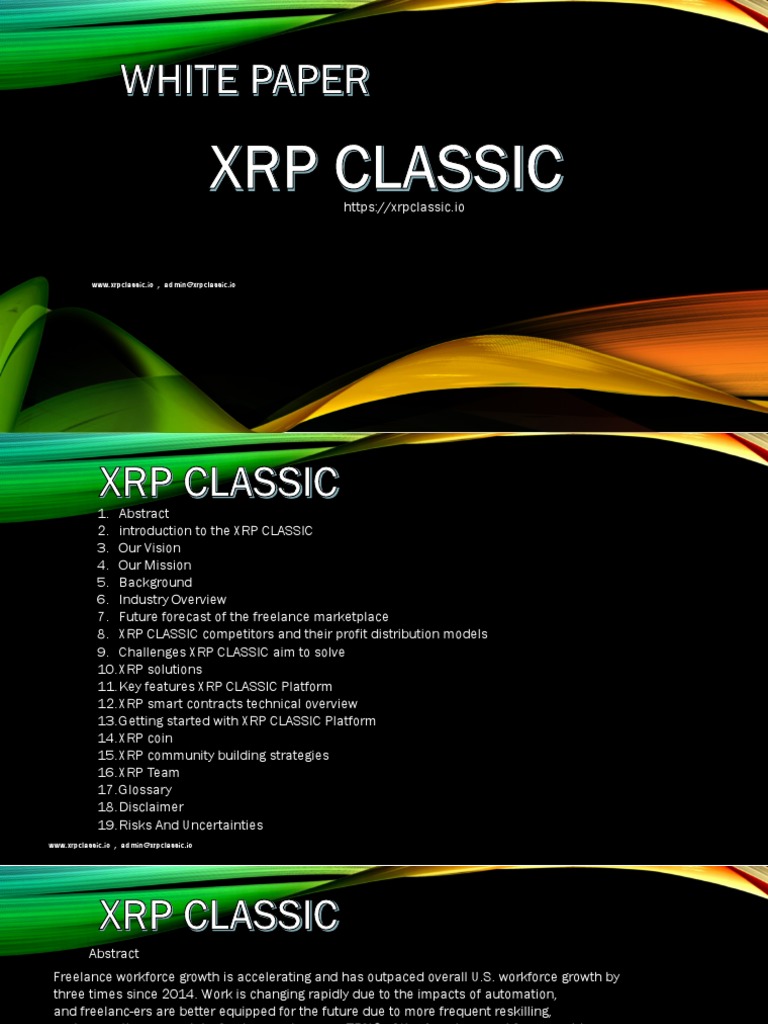 XRP White Paper | PDF | Freelancer | Peer To Peer
