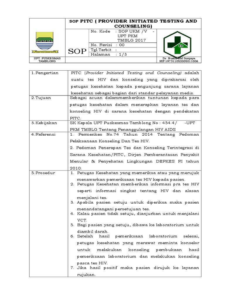 Sop Pitc | PDF