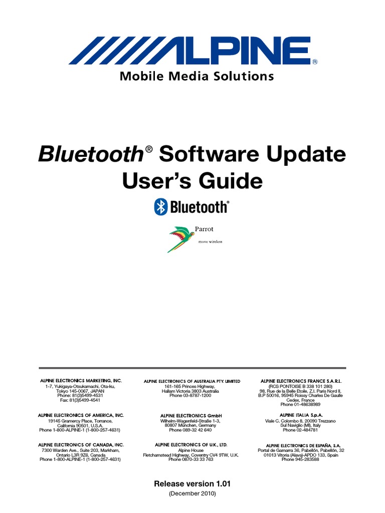 CDE-103BT Bluetooth Update Manual | PDF | Bluetooth | Windows Xp