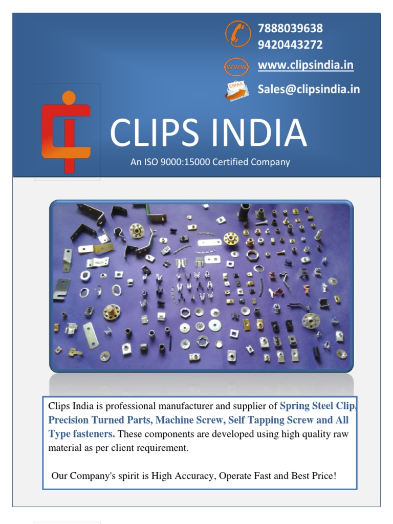 An Overview of Precision Fasteners and Sheet Metal Components Offered ...