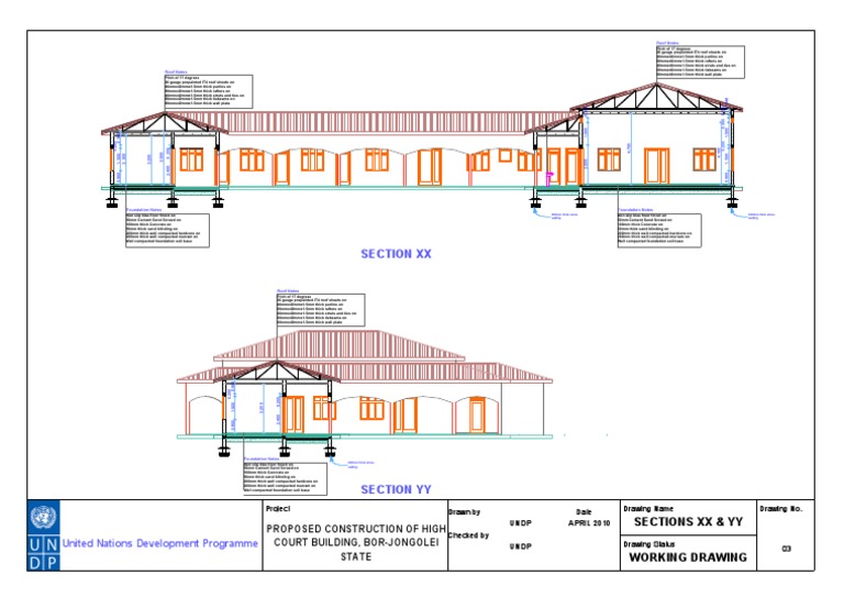 Civil Building Drawing | Download Free PDF | Roof | Architectural Design