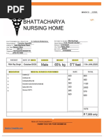Standard Discharge Summary and Bill Format | PDF