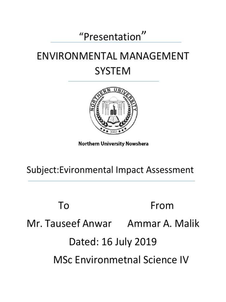 Environmental Management System Guide | PDF | Environmental Policy ...