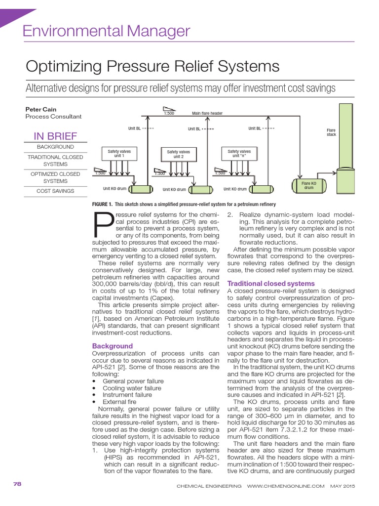 Optimizing Pressure Relief Systems | PDF | Drop (Liquid) | Liquids
