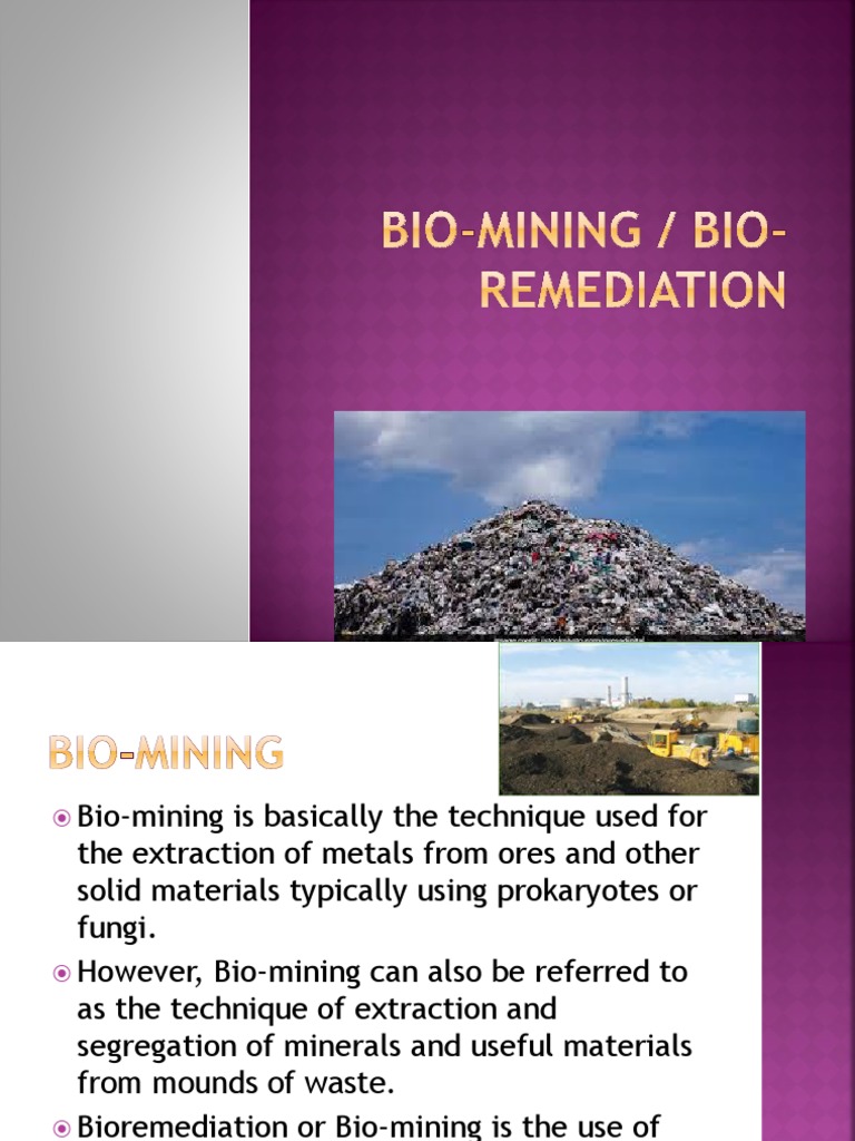 Bio Mining | PDF | Municipal Solid Waste | Waste