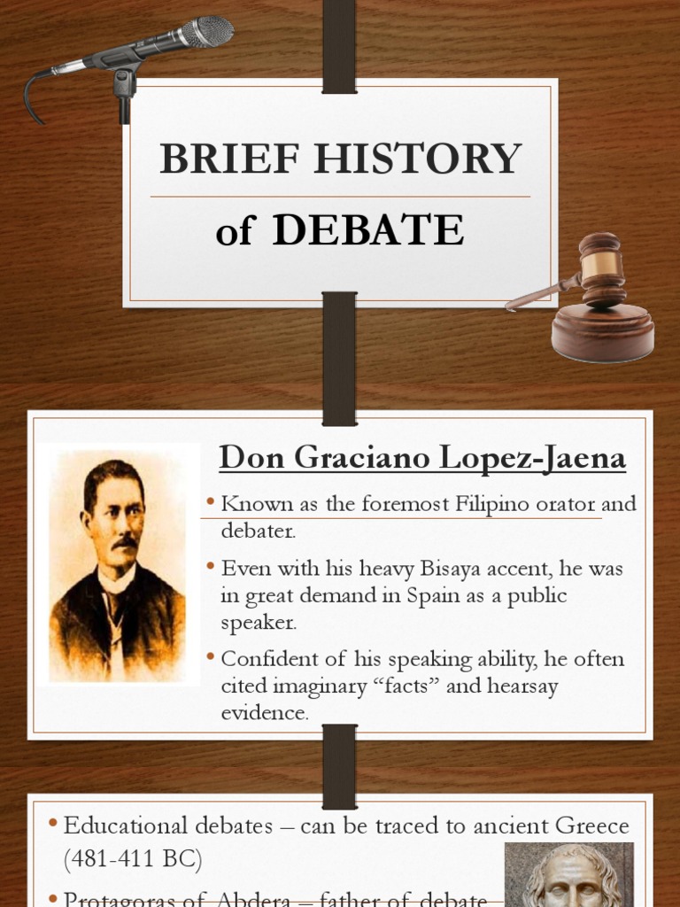 DEBATE Brief History | PDF