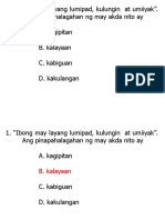 Questions For Licensure Exam LET FILIPINO | PDF