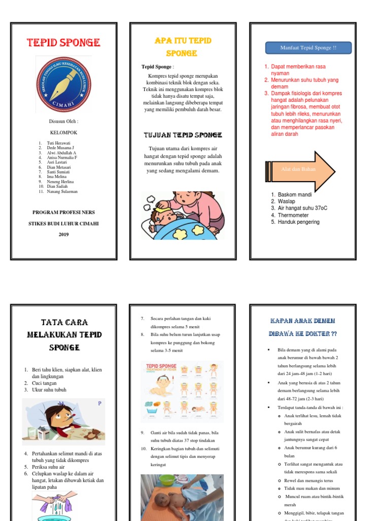 Leaflet Tepid Sponge | PDF