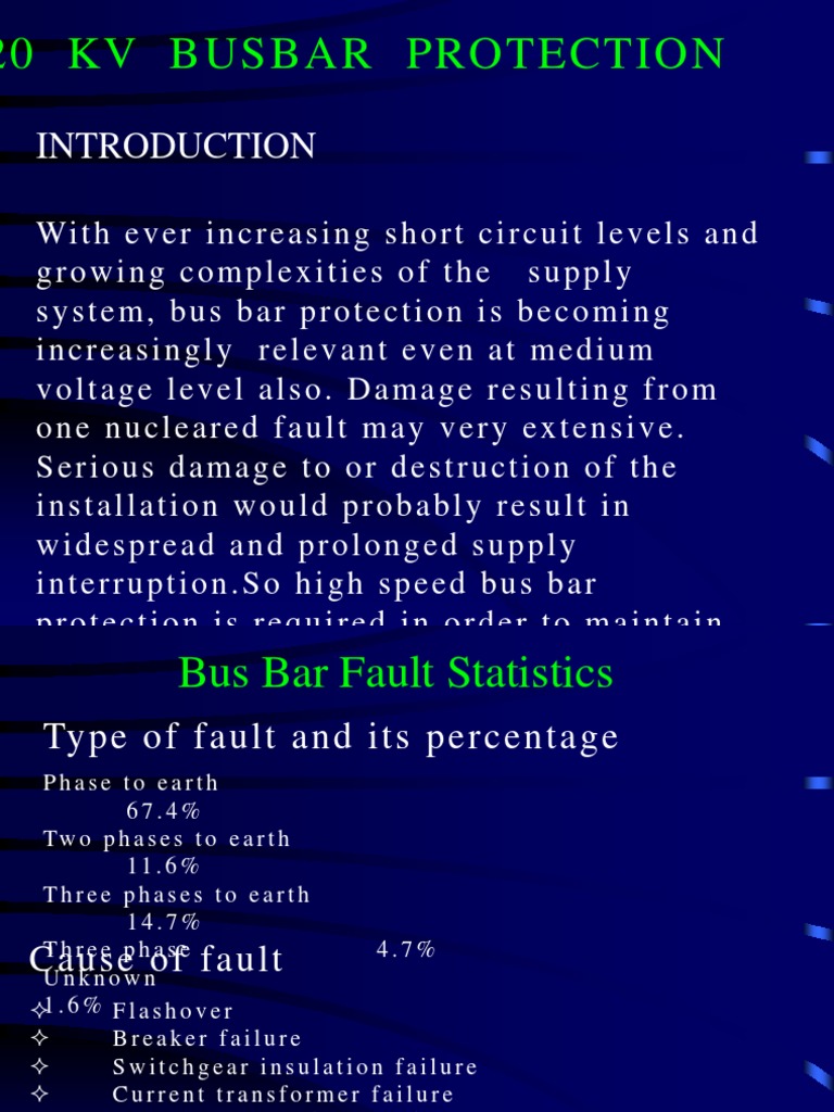Bus Bar Protection | PDF | Electricity | Electrical Engineering