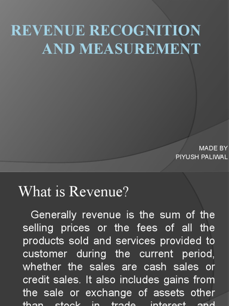 Revenue Recognition Methods | Download Free PDF | Revenue | Sales