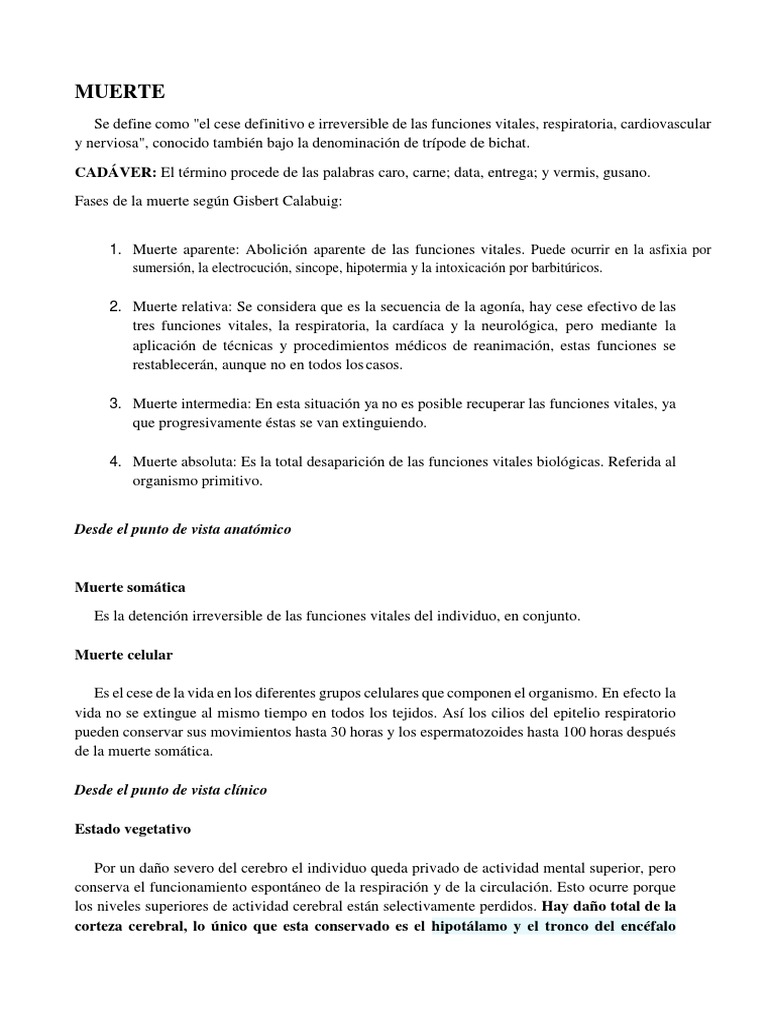 Fases y Tipos de Autopsia Forense | PDF | Muerte | Autopsia