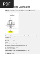 M20 Bolt Tensile Stress Area Table | PDF | Screw | Tools