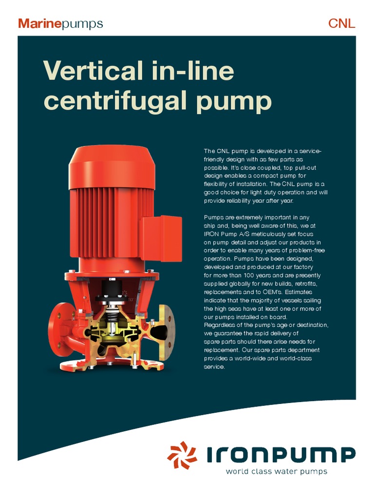 IP Pump DataSheet CNL | PDF | Gas Technologies | Turbomachinery