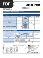 Standard Lift Plan Template | PDF | Crane (Machine) | Elevator