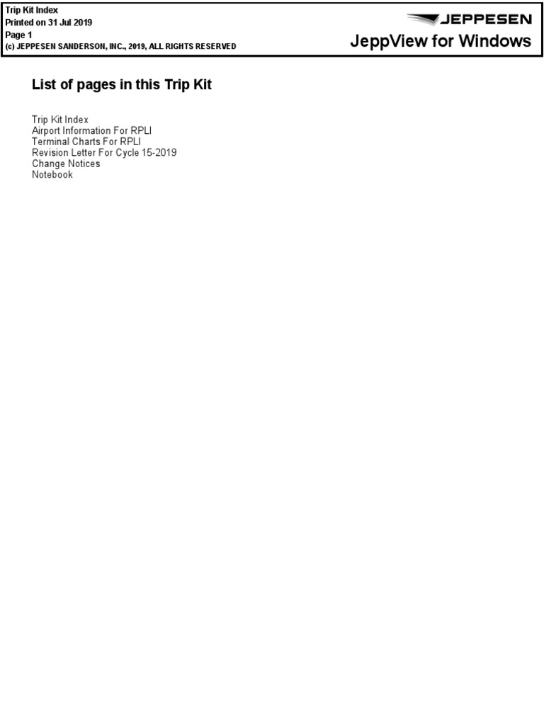 RPLI | PDF | Air Traffic Control | Airport