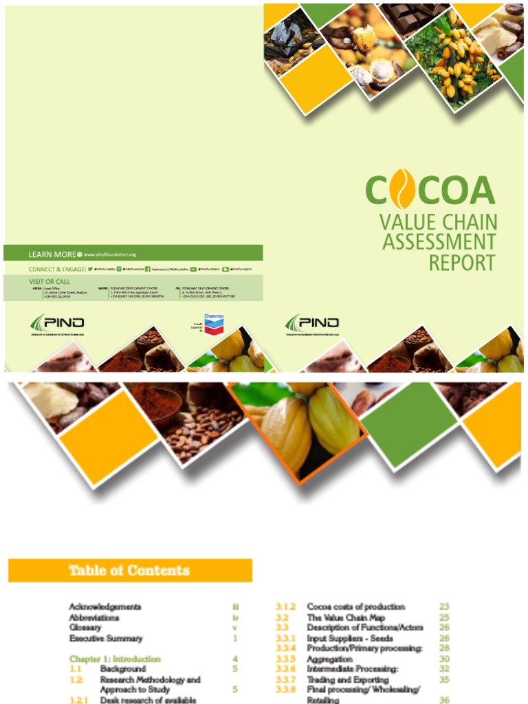 Cocoa-Value-Chain-Assessment-Pind Foundation | PDF | Chocolate | Economies
