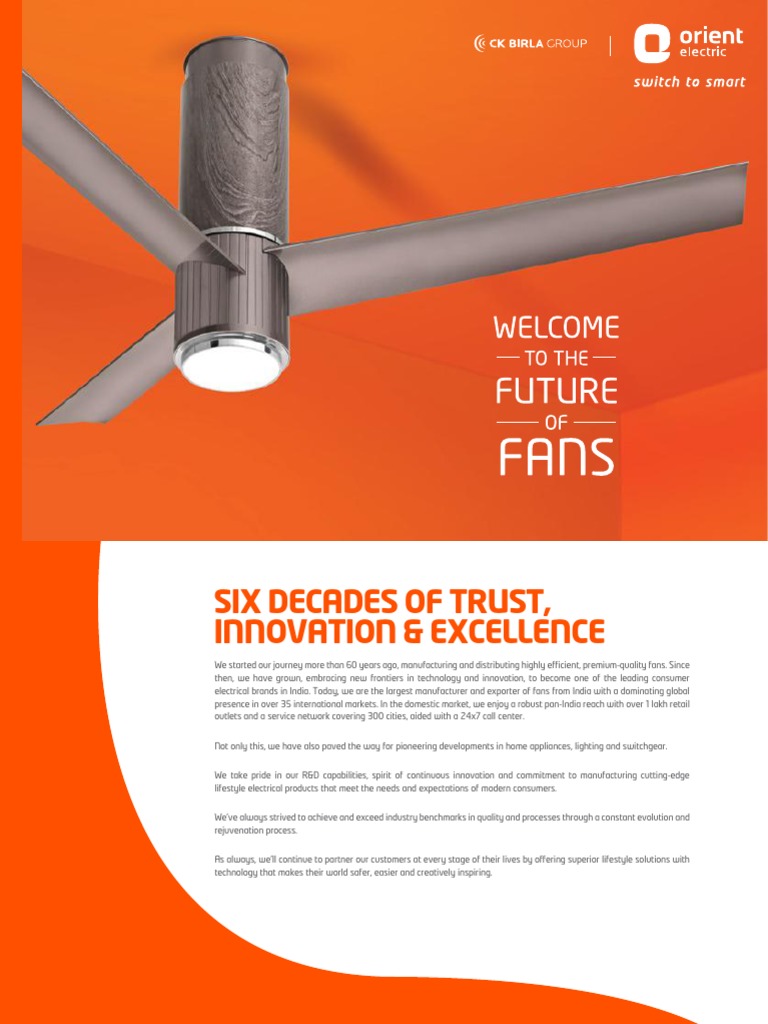 Leading Fan Manufacturer in India | PDF | Innovation | Aerodynamics