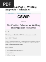 CSWIP 3.2.2 Exam Patarn | PDF | Standardized Tests | Test (Assessment)