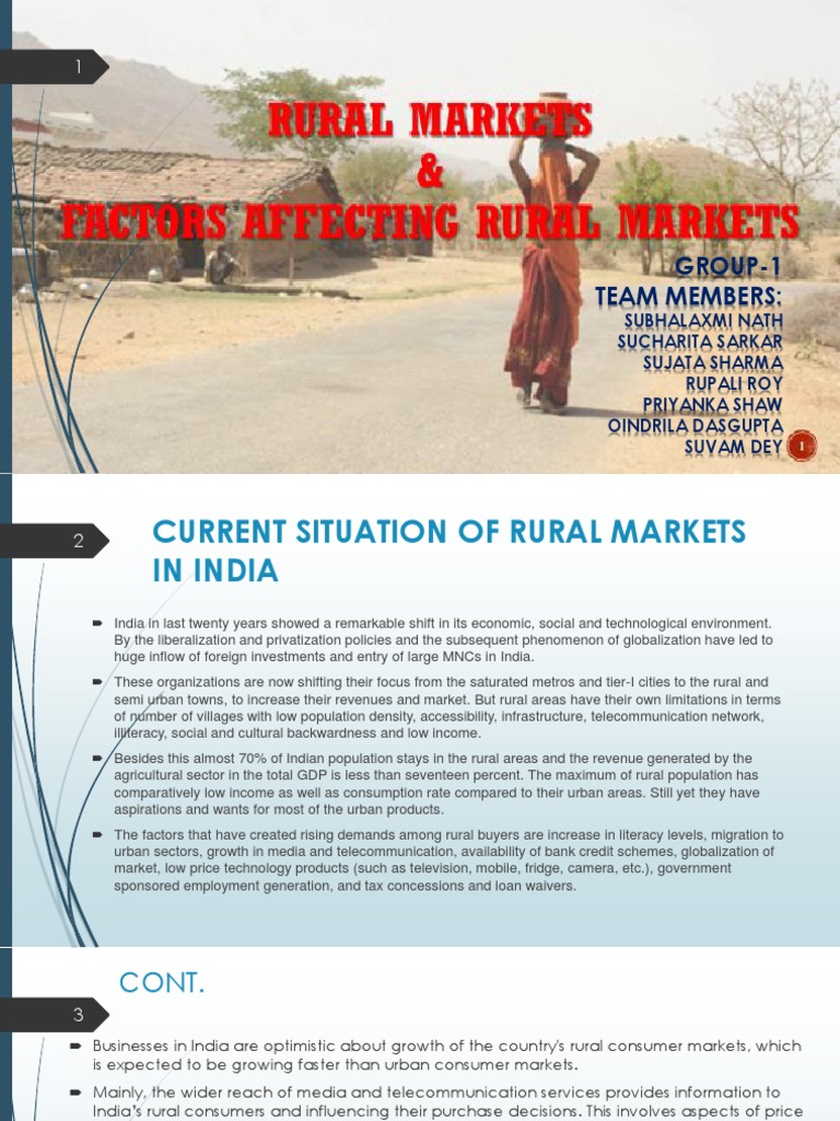 Factors Influencing Rural Market Growth | PDF | Rural Area | Marketing